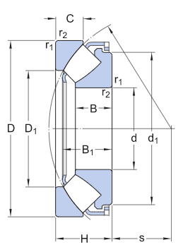 29418-m Spherical Thrust Roller Bearings With Brass Cage | Waxing